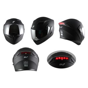 CASCO ABATIBLE HALF CERTIFICADO DOT C/LUZ TRASERA RECARGABLE Y DOBLE VISOR MICA ESPEJO / CAS-ABA-89S